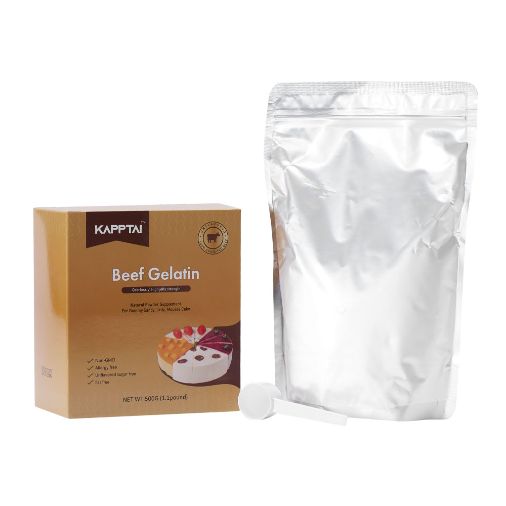 China Pure family home-used edible gelatin for mousse cakes in boxed ...